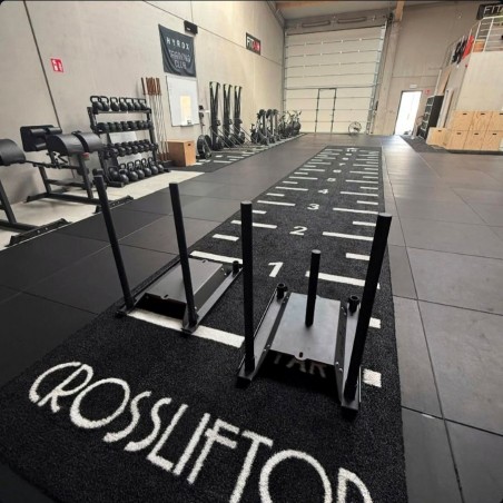 Synthetic turf track for power sleds!